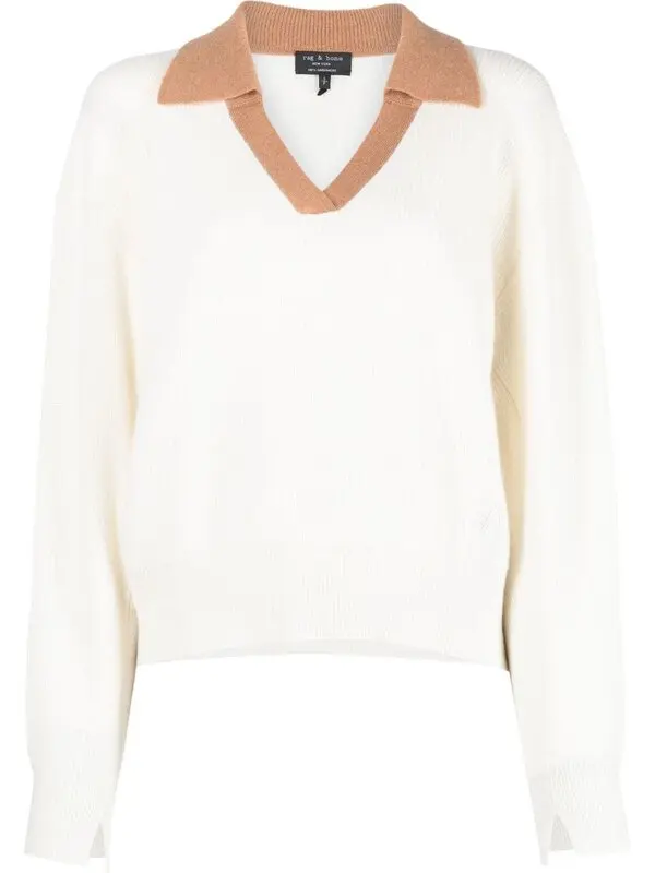 Rag & Bone Collared Cashmere Jumper