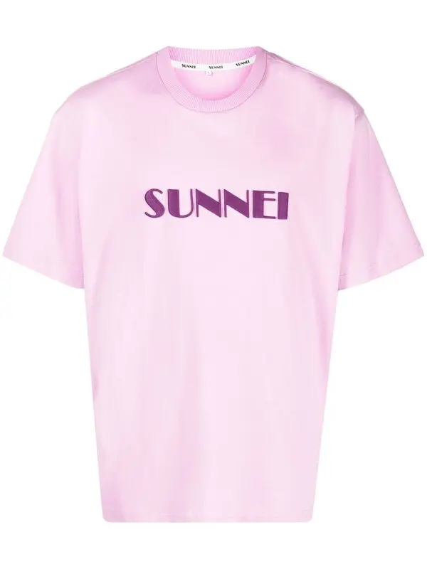 Sunnei Embroidered-logo Cotton T-shirt