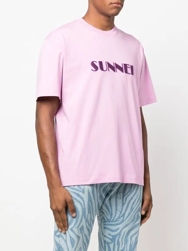 Sunnei Embroidered-logo Cotton T-shirt