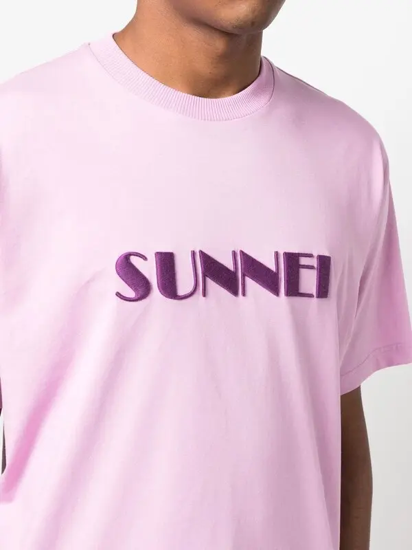 Sunnei Embroidered-logo Cotton T-shirt