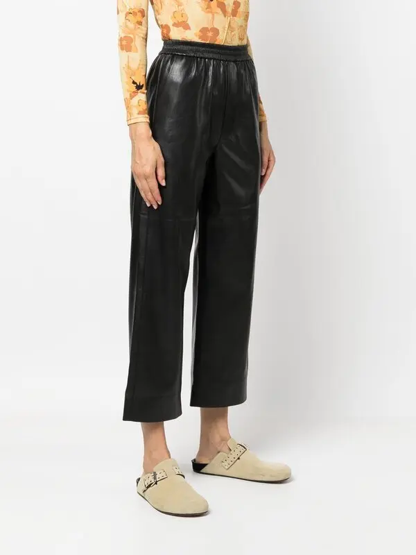 Nanushka Cropped Straight-leg Trousers