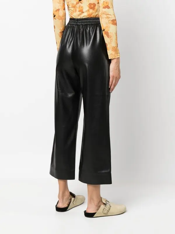 Nanushka Cropped Straight-leg Trousers