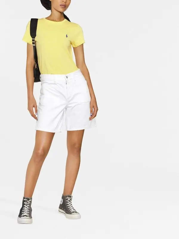 Polo Ralph Lauren Cotton T-shirt With Embroidered Logo - Yellow