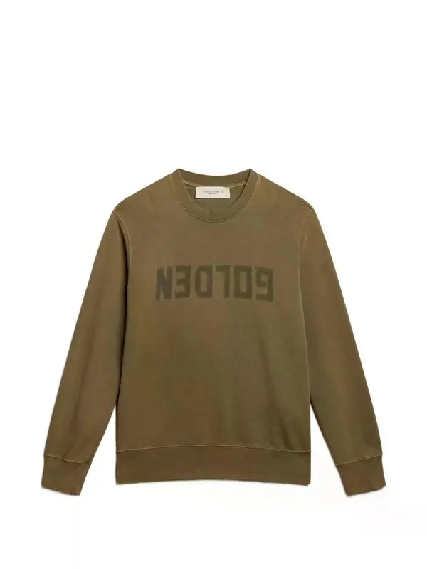 GOLDEN GOOSE Logo-print Distressed Sweatshirt