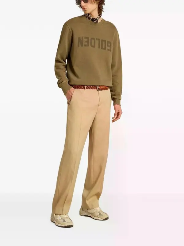 GOLDEN GOOSE Logo-print Distressed Sweatshirt