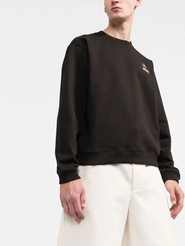 Kenzo Boke Flower-embroidered Cotton Sweatshirt