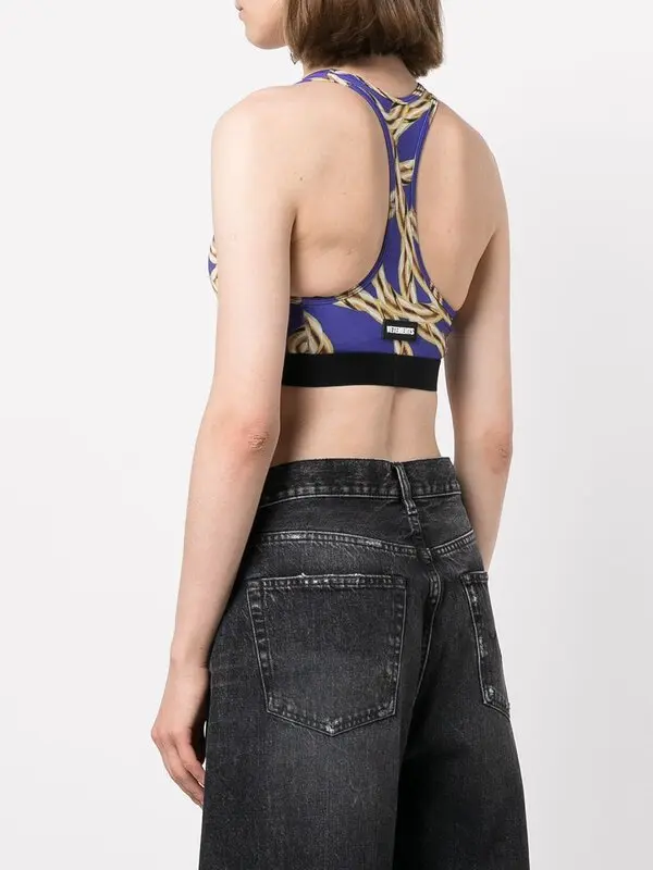 Vetements Gold-chain Sports Bra