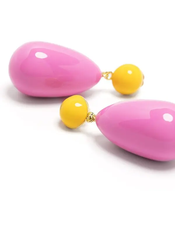 ESHVI Drop-design Earrings - Pink
