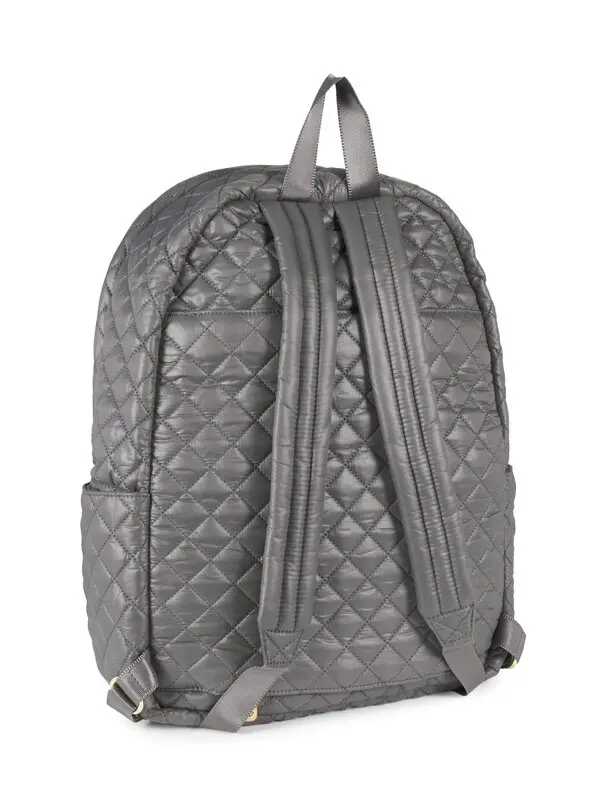 Mz Wallace Metro Quilted Backpack - Medium Grey