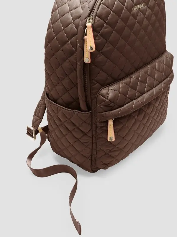 Mz Wallace Metro Quilted Backpack - Walnut