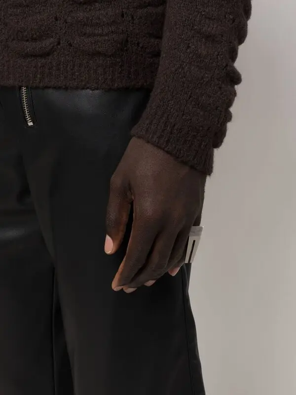Rick Owens Strobe Open Trunk Ring