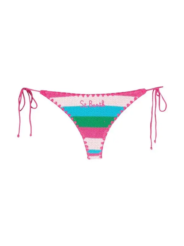 MC2 SAINT BARTH Striped Bikini Bottoms