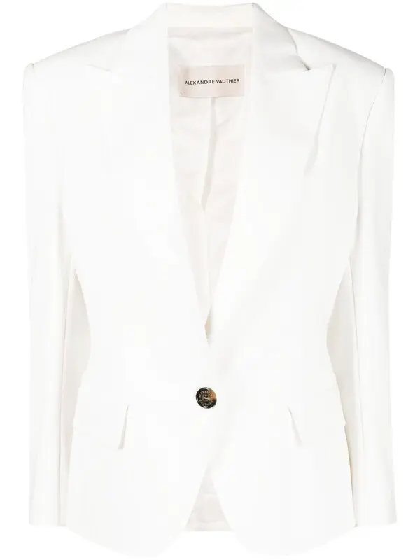 Alexandre Vauthier Single-breasted Blazer - White
