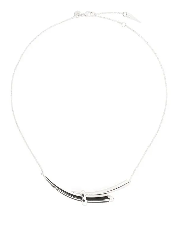 SHAUN LEANE Sabre Deco Necklace - Silver