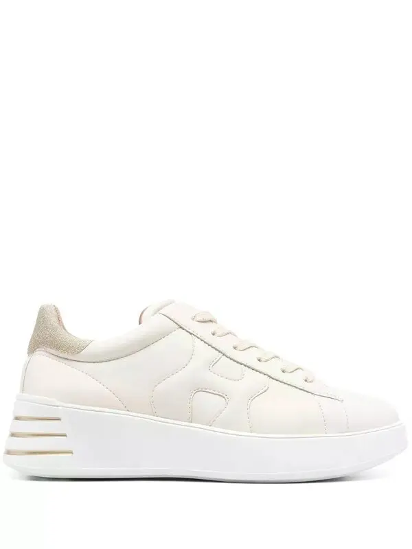 Hogan Rebel Glitter-detail Leather Sneakers
