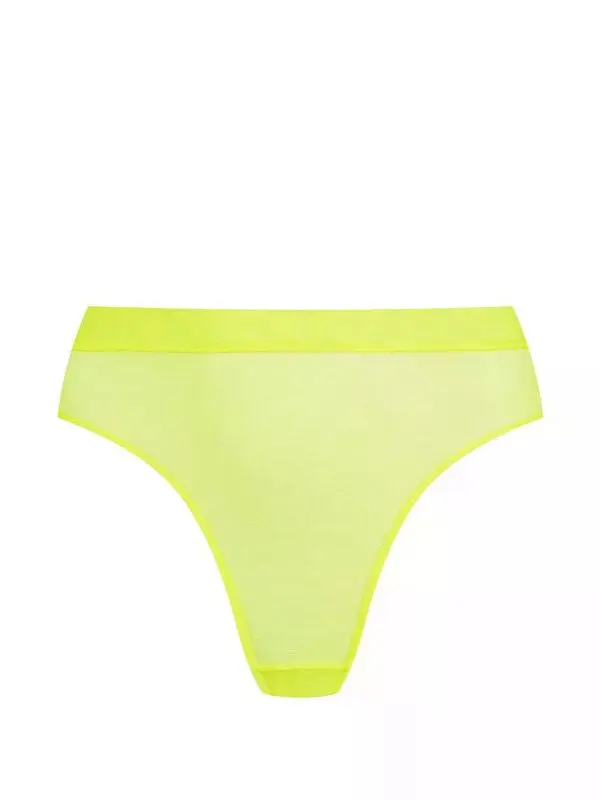 MAISON CLOSE Corps À Corps Neon High-waisted Thong - Yellow