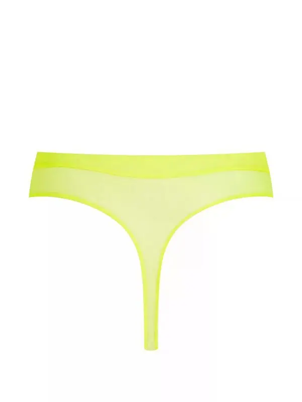 MAISON CLOSE Corps À Corps Neon High-waisted Thong - Yellow