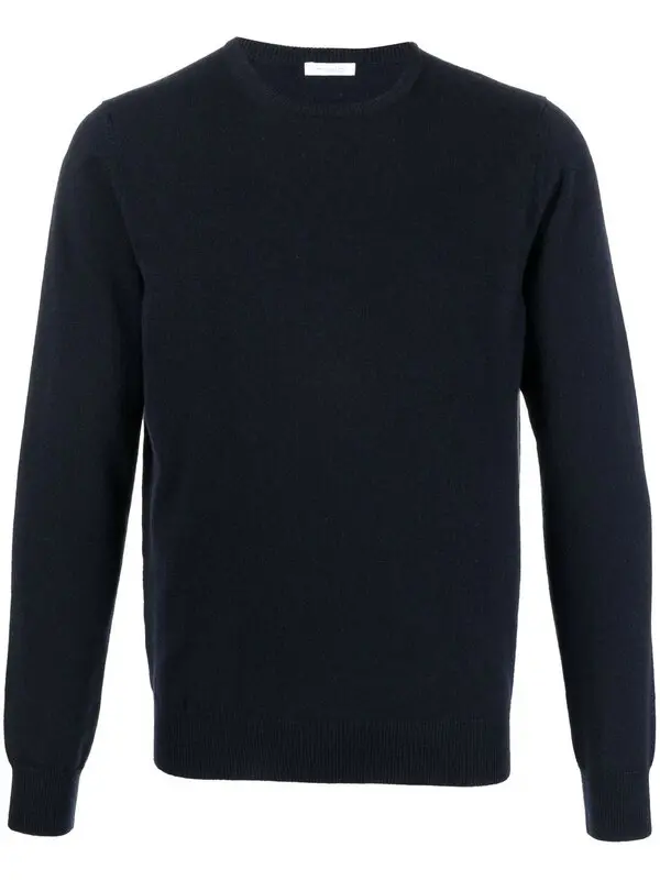Malo Round-neck Knit Jumper - Blue