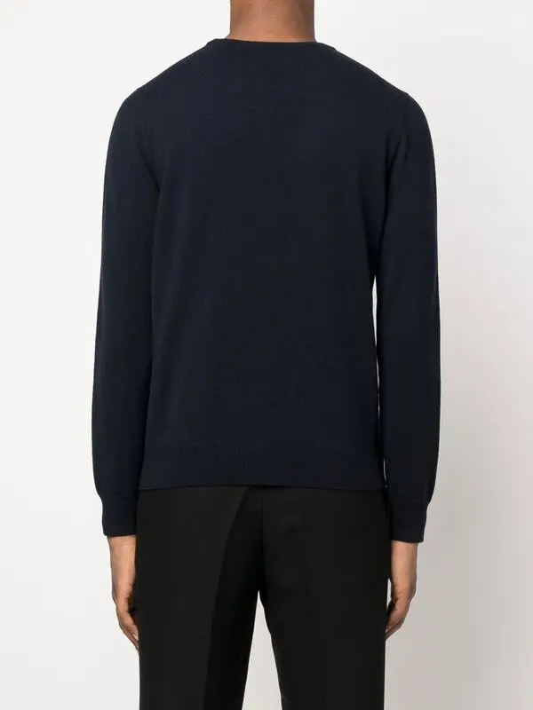Malo Round-neck Knit Jumper - Blue
