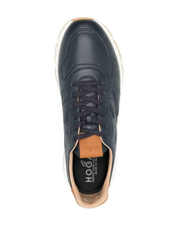 Hogan Leather Embossed-logo Sneakers