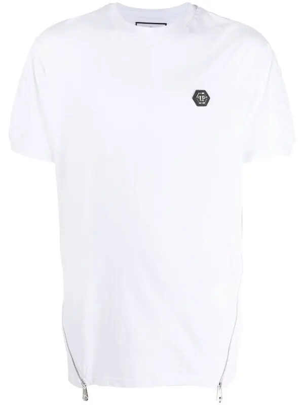 Philipp Plein Logo-patch Zipped T-shirt