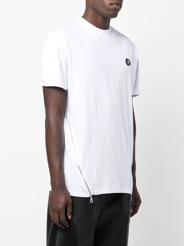 Philipp Plein Logo-patch Zipped T-shirt