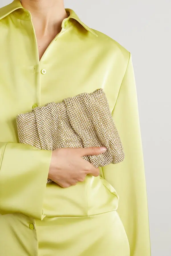 LOEFFLER RANDALL Ember Embellished Mesh Clutch