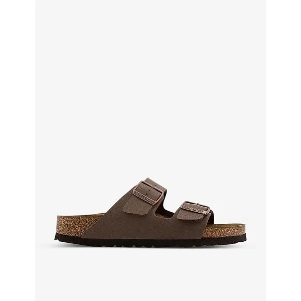 BIRKENSTOCK Arizona Faux-leather Sandals - Mocha Birko Flor