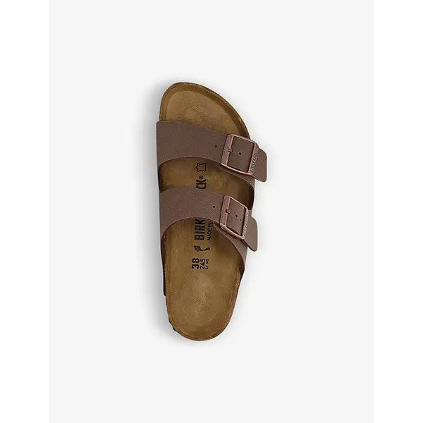 BIRKENSTOCK Arizona Faux-leather Sandals - Mocha Birko Flor