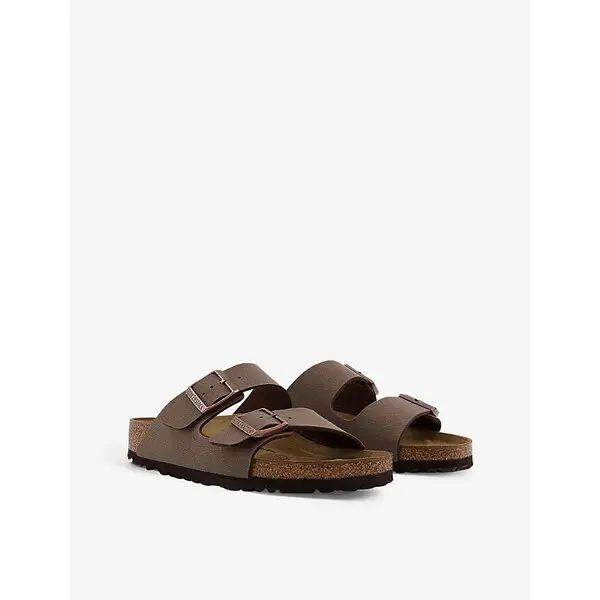 BIRKENSTOCK Arizona Faux-leather Sandals - Mocha Birko Flor