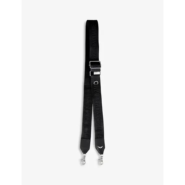 Zadig&Voltaire Logo-embroidered Shoulder Strap - Noir