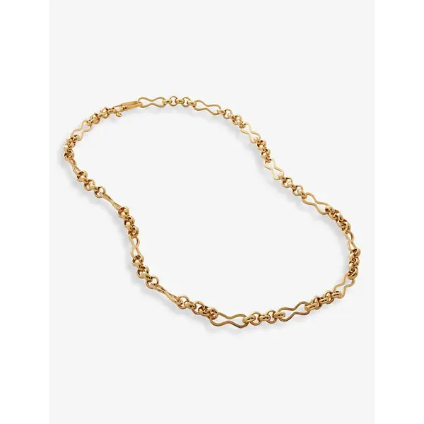 Monica Vinader Heritage Link Recycled Sterling Silver Chain Necklace - Gold