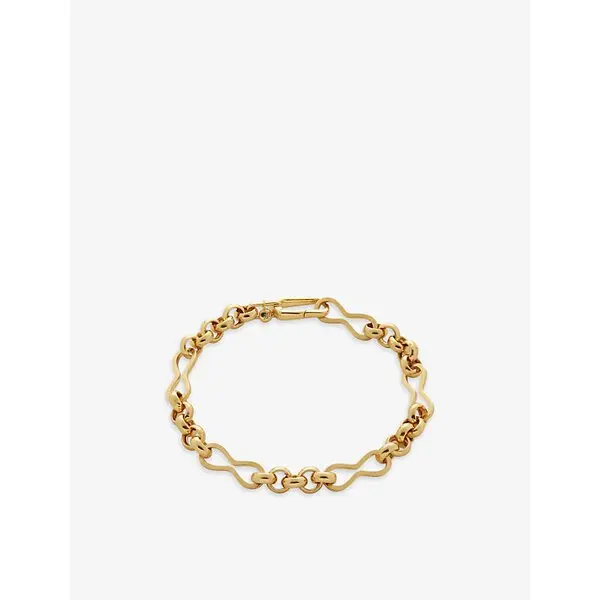 Monica Vinader Heritage Link 18ct Yellow- Plated Vermeil Recycled Sterling Silver Bracelet - Gold