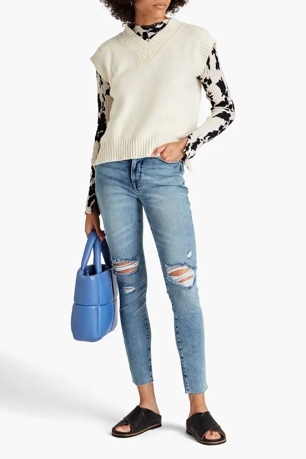 Good American Good Legs Midrise Skinny Jeans - Light Denim