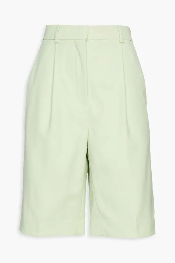 Acne Studios Pleated Woven Shorts - Light Green