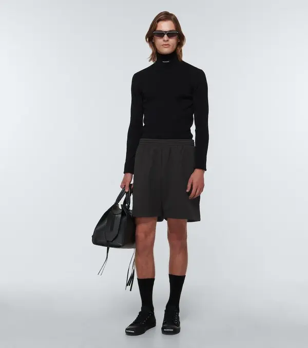Balenciaga Printed Jersey Shorts