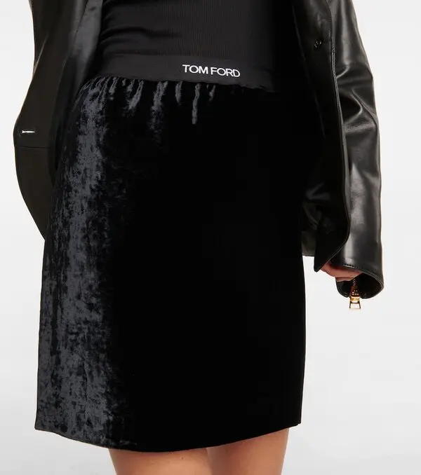 TOM FORD Velvet Miniskirt