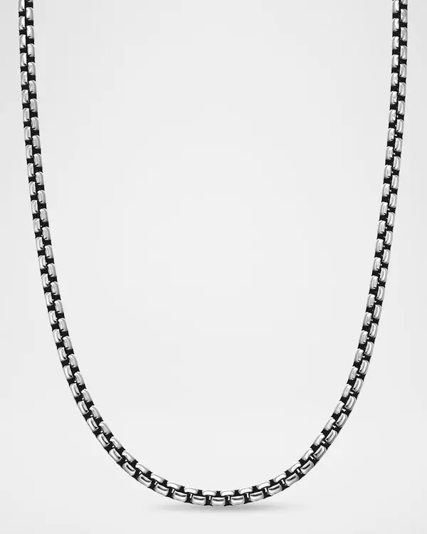 David Yurman Box Chain Necklace - Silver