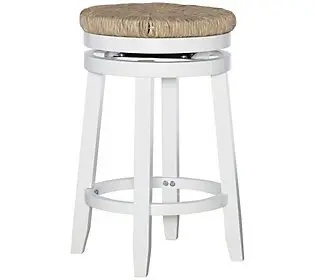 POWELL Watkinson Backless Wicker Kitchen Counte Stool