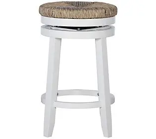 POWELL Watkinson Backless Wicker Kitchen Counte Stool