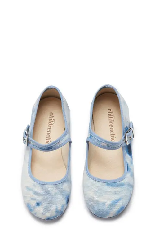 CHILDRENCHIC Tie-dye Mary Jane Canvas Sneakers - Tie Dye Blue