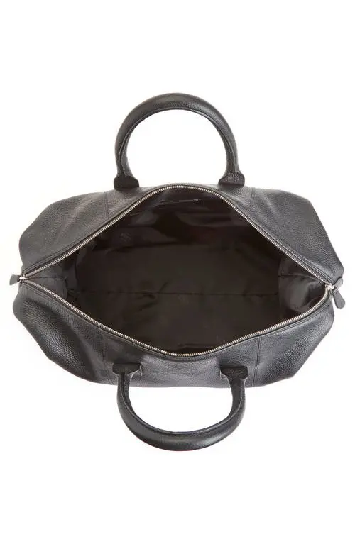 ROYCE NEW YORK Medium Leather Duffle Bag - Black