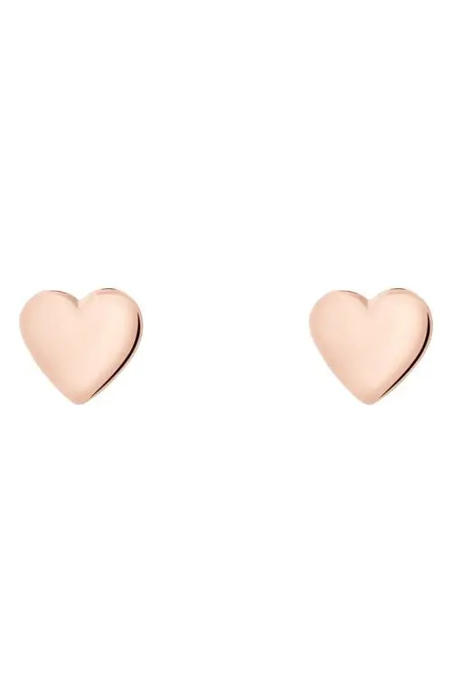 Ted Baker London Harly Heart Stud Earrings - Rose Gold