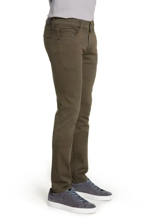 Paige Transcend Lennox Slim Tapered Leg Five Pocket Pants - River Moss
