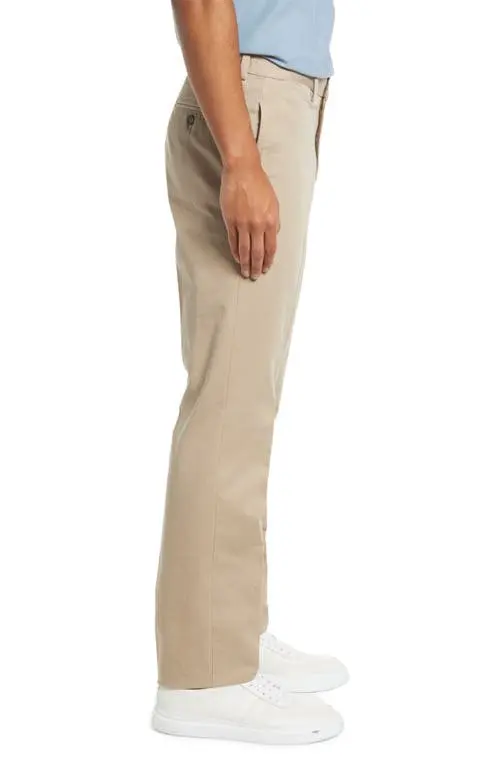 Berle Charleston Fine Line Stretch Twill Pants - Khaki