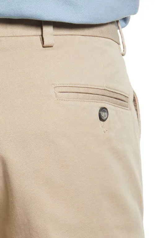 Berle Charleston Fine Line Stretch Twill Pants - Khaki
