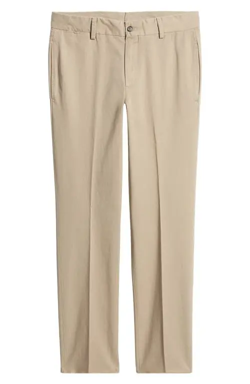 Berle Charleston Fine Line Stretch Twill Pants - Khaki
