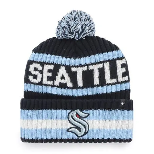 '47 Seattle Kraken Bering Cuffed Knit Hat With Pom