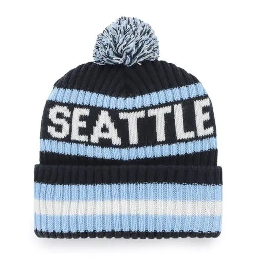 '47 Seattle Kraken Bering Cuffed Knit Hat With Pom