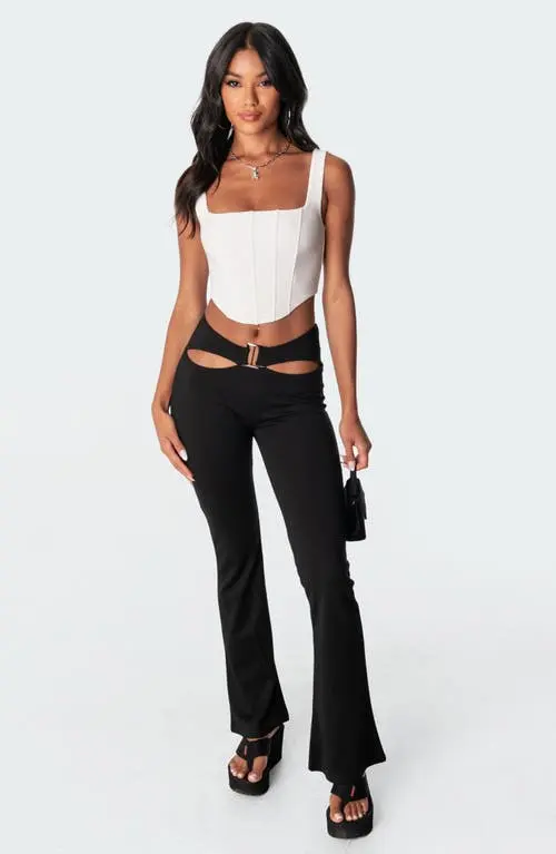 EDIKTED Isla Corset Crop Top